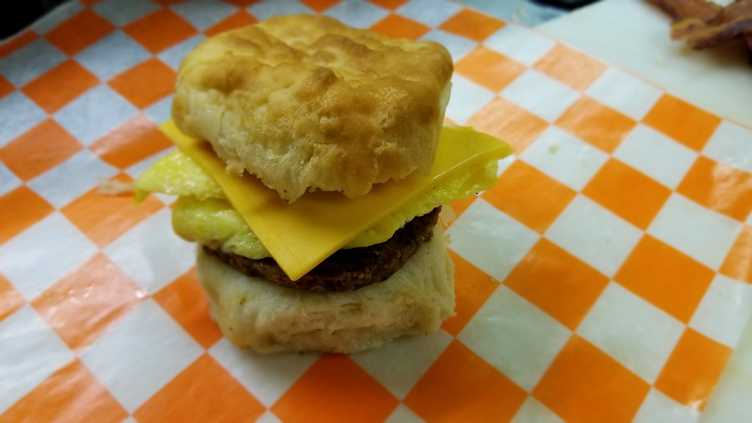 Sausage Egg & Cheese Biscuit | City County Cafe